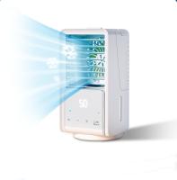 China Silk Screen Printing Mini Personal Space Air Cooler with 700ml Water Tank and USB Power for sale