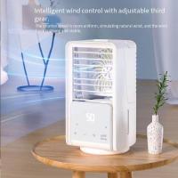 China Silk Screen Printing Mini Personal Space Air Cooler with 700ml Water Tank and USB Power for sale