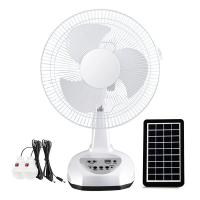 China Table Solar Fan 12 inch Solar-Powered Energy-Saving Fan for Sustainable Clean Energy for sale