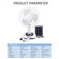 China Table Solar Fan 12 inch Solar-Powered Energy-Saving Fan for Sustainable Clean Energy for sale
