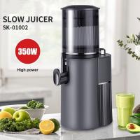 China 350W Slow Juicer Automatic Big Mouth Cold Press Juicer Machine for Commercial Household for sale