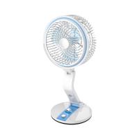 China USB Battery Charge Portable Folding Table Fan With Cooling Air Function And LED Light for sale