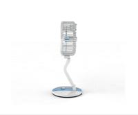 China USB Battery Charge Portable Folding Table Fan With Cooling Air Function And LED Light for sale