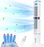 China Portable Cooling Tower Fan TUYA Control Double Layer Design 33*33*120cm Dimensions for sale