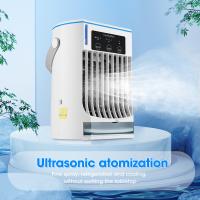 China Foldable Mini Portable Air Conditioner with Spray Humidify and USB Water Cooling Fan for sale
