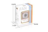 China Mini Night Light Fan USB Charging Air Cooling Fan with Spray Function and 420g Weight for sale