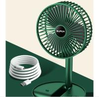 China Foldable Telescopic USB Battery Fan for Hotel 2000mah Battery Air Cooling Fan 3 Speed Choice for sale