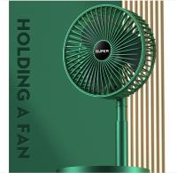 China Desktop Office USB Charging Folding Telescopic Fan Mini Portable Electric Fan Plastic for sale