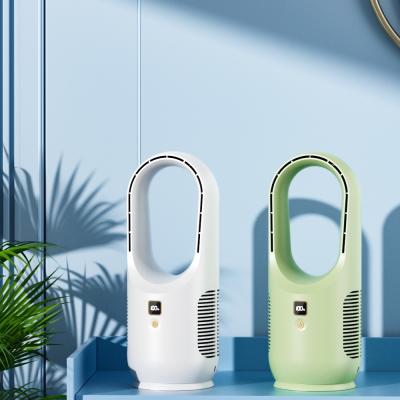 China Timer Function Desktop Bladeless Fan Private Mold NO Lithium Battery Rechargeable for sale