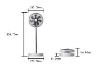 China Household HY-350-12 Indoor Oscillating Pedestal Fan with Fashional Featured Function for sale