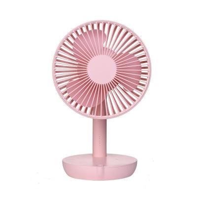 China Dimensions L x W x H Inches 170*138*270mm Portable Electric Table Fan in Pink for sale