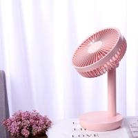 China Dimensions L x W x H Inches 170*138*270mm Portable Electric Table Fan in Pink for sale