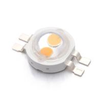 China 3W Dual Color Temperature High Power LED Bead 2 in 1 CW WW for Photography Fill Light for sale
