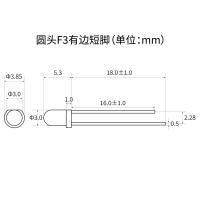 China 3mm Green Round Dome Through Hole LED Diode 20mA Green Lens Green Chip for PCB Indicator Light for sale