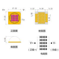 China 25W High Power UV COB LED 365-370nm Quartz Glass Encapsulation 16-18V 1750mA for sale