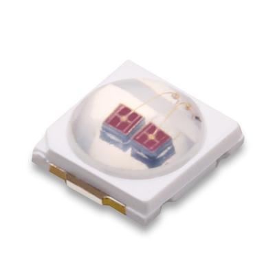 China 3030 Dome SMD Red LED 655-660nm Dual Chip High Power 0.5W 1W 90 Degree Focus Lens LED for sale