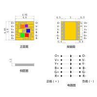China 5050 Ceramic 6-in-1 Full Color LED Chip 6W 180° RGBYVO for Spectrometer Medical Phototherapy for sale