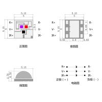 China Ceramic 5050 3-in-1 LED Chip 9W 620nm 850nm for Therapy Panels Beauty Devices for sale