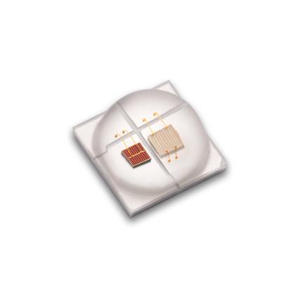 China Customizable 7070 Ceramic Dual Color LED Chip 6W Red Blue Violet Yellow for Beauty Masks for sale