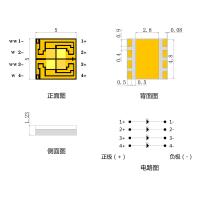 China Customizable 5050 Dual CCT LED Chip 12W 20W Cool Warm White Ceramic SMD for Photography Studio Lighting for sale