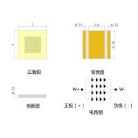 China 7070 Ceramic LED Chip 16W 28W White Warm White 12V 14V 2800lm for Automotive Headlight for sale