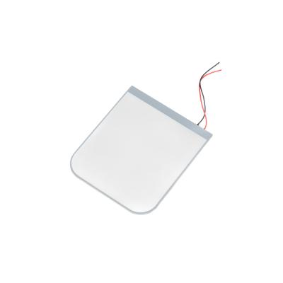China 5 Inch Rounded Corner Instrumentation LED Screen Backlight 500cd/M2 With Wire Lead Connector for sale