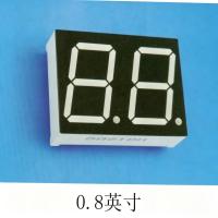 China 0.8 Inch 2 Digit High Brightness 7 Segment LED Digital Tube Numeric Display for sale