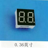 China 0.36-inch 2-digit 7-segment LED display with common cathode/anode options and customizable colors for compact devices for sale
