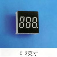 China 0.3 inch 3 digit 7 segment display LED digital tube with common cathode for precise electronic instruments for sale
