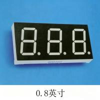 China 0.8 Inch 3 Digit 7 Segment LED Display Common Cathode for Industrial Meters for sale