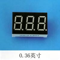 China 0.36 inch 3 digit 7 segment display LED digital tube with common cathode for portable measuring instruments for sale