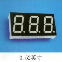 China 0.52 inch 3 Digit 7 Segment LED Display Common Cathode Digital Tube for Industrial Meters for sale