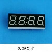 China 0.39 inch 4 digit 7 segment display LED digital tube with colon through hole DIP package for sale