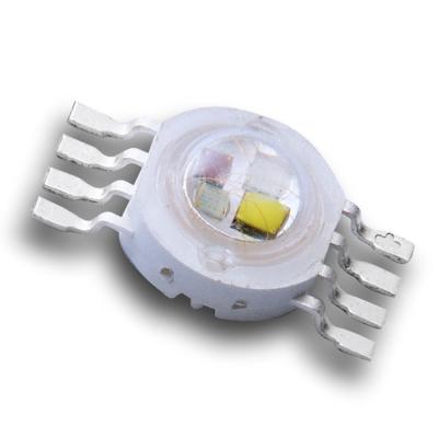 China 12W High Power RGBW 4-in-1 LED Chip 8 Pin 140° Wide Angle Multi Color LED Bead for Stage Landscape Lighting for sale