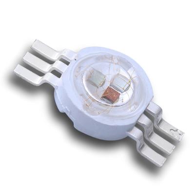 China 1.5W High Power RGB 3-in-1 LED Bead 6 Pin Multi Color Chip 120 Degree for Stage Light for sale