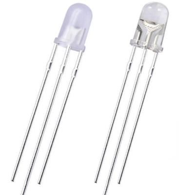 China 5mm dual-color 3-pin LED diode with common anode/cathode for multi-status indicator lights for sale