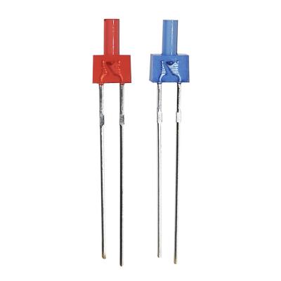 China 2mm F2 Tower-Type High-Profile Flat-Top LED Diode Multi-Color Indicator Through-Hole LED Lamp Beads for sale