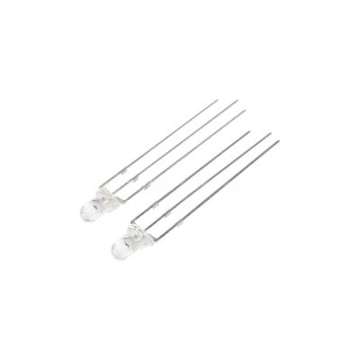 China 3mm F3 Red-Yellow Bi-Color LED Diode Common Cathode Anode 620-630nm 585-595nm 20mA for sale
