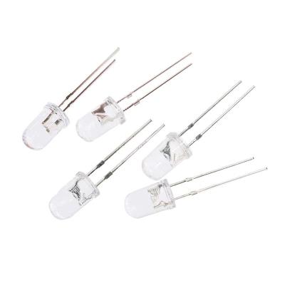 China 5mm F5 Water Clear Multi Color LED Diode Lamp Beads 20mA 30-60 Degree for Traffic Signs Outdoor Lighting for sale