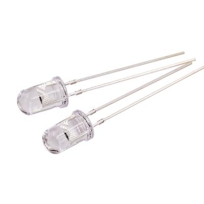China 5mm F5 UV LED Diode 365nm 395nm Water Clear Lens Short Pin for Mosquito Killer Money Detector for sale