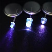 China 5mm F5 UV LED Diode 365nm 395nm Water Clear Lens Short Pin for Mosquito Killer Money Detector for sale