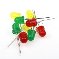 China 8mm Ultra Bright Green LED Diode 500-510nm Long Pin Through Hole Indicator Lamp for sale