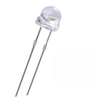 China 4.8mm F5 Straw Hat LED Ultra High Brightness 120 Degree Viewing Angle Through Hole Lamp Beads for sale