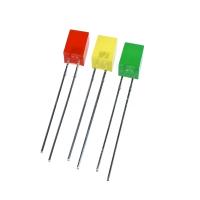 China 5×7×7mm Square LED Diode High Brightness Long Pin Indicator Lamp Beads for PCB Assembly for sale