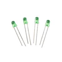 China 3mm Green Round Dome Through Hole LED Diode 20mA Green Lens Green Chip for PCB Indicator Light for sale