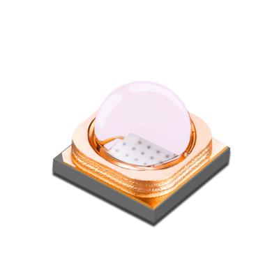 China 3636 Quartz Glass UV LED Diode 60° Viewing Angle 365-400nm for Jewelry Identification for sale