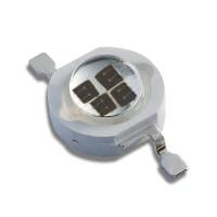 China 5W 940nm Infrared LED Emitter Quad Chip Lumileds Style High Power IR Lamp Beads 140 Degree for sale