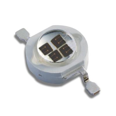 China 5W 940nm Infrared LED Emitter Quad Chip Lumileds Style High Power IR Lamp Beads 140 Degree for sale