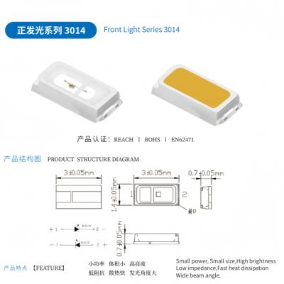 China 3014 SMD LED Diode 0.06W 0.1W Multi Color 120 Degree Viewing Angle for Backlighting for sale