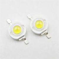 China 1W high power cool white LED bead 350mA 3.0‑3.6V 110‑120lm 6000‑6500K 140° wide angle for commercial indoor lighting for sale